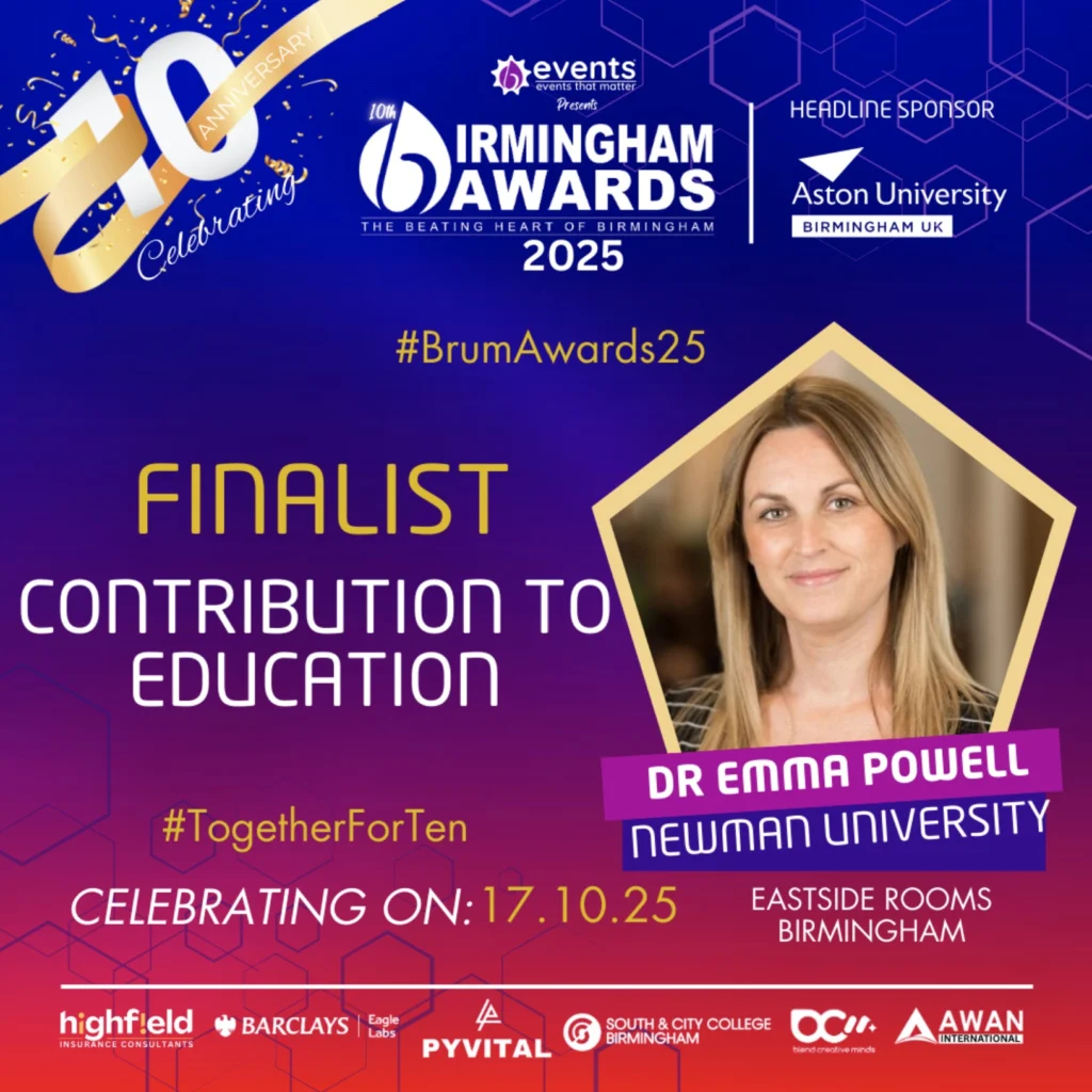 Dr Emma Powell Named Finalist in Birmingham Awards 2025 – Contribution to Education - Birmingham ...